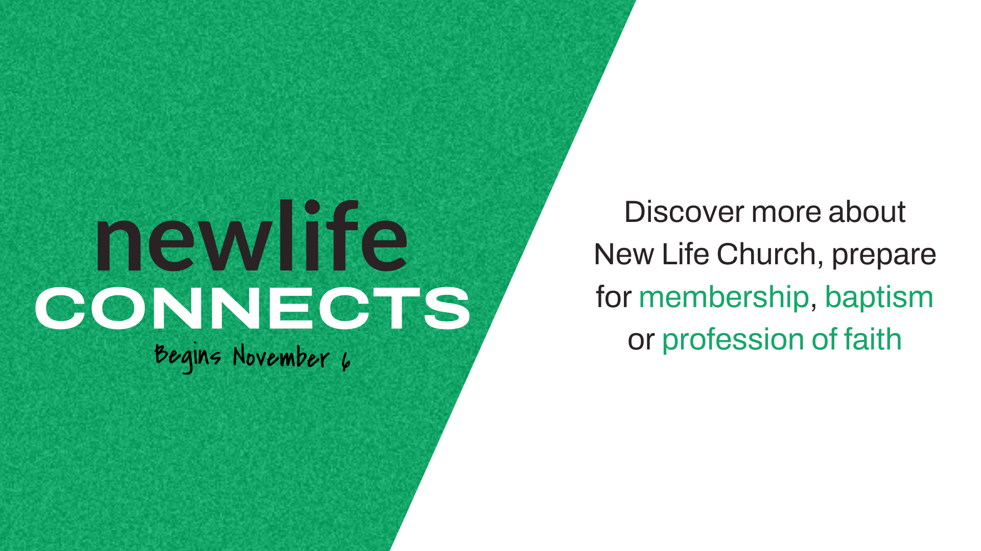 New Life Connects - New Life Church