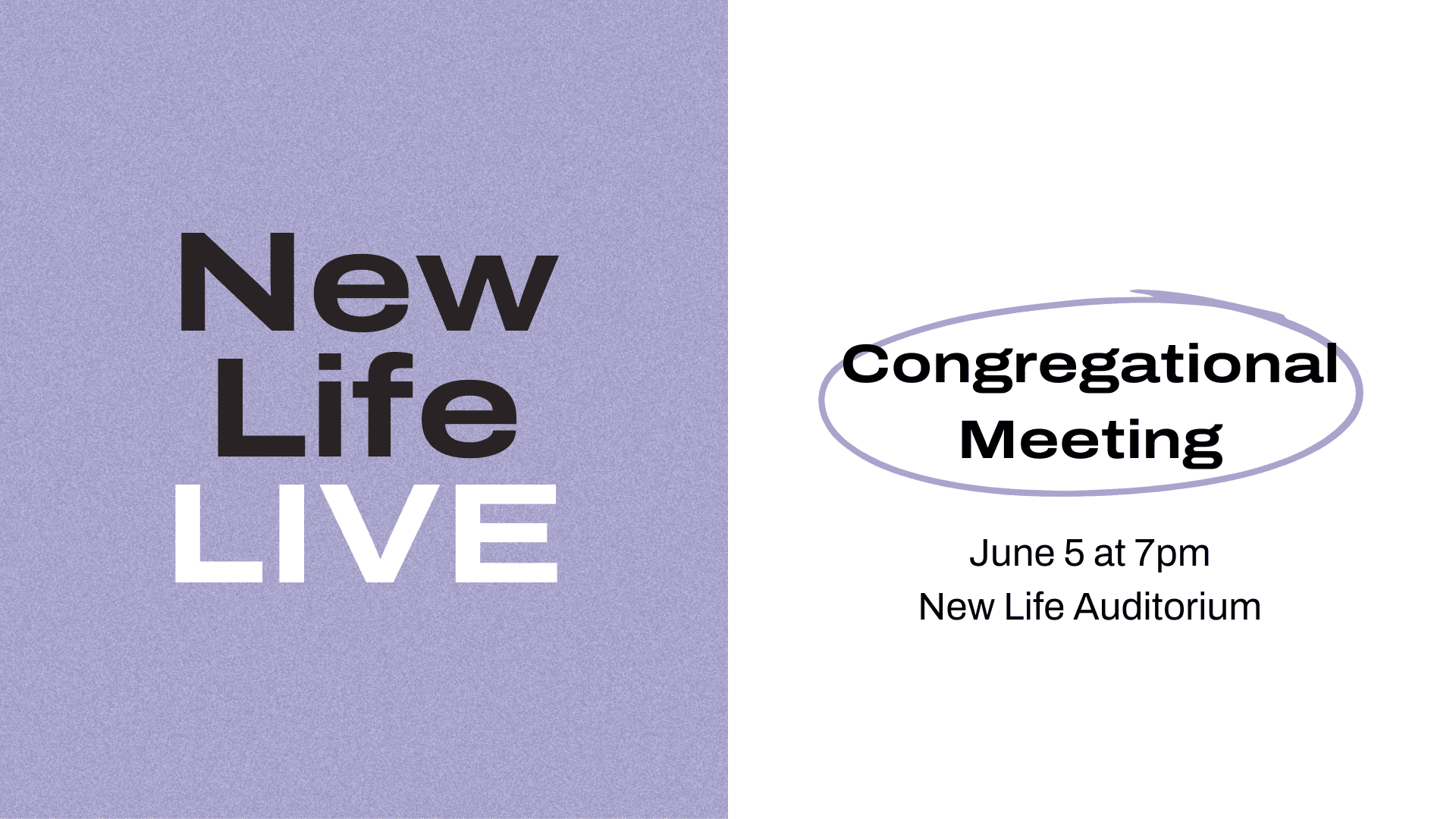 New Life Live - June 5 - New Life Church