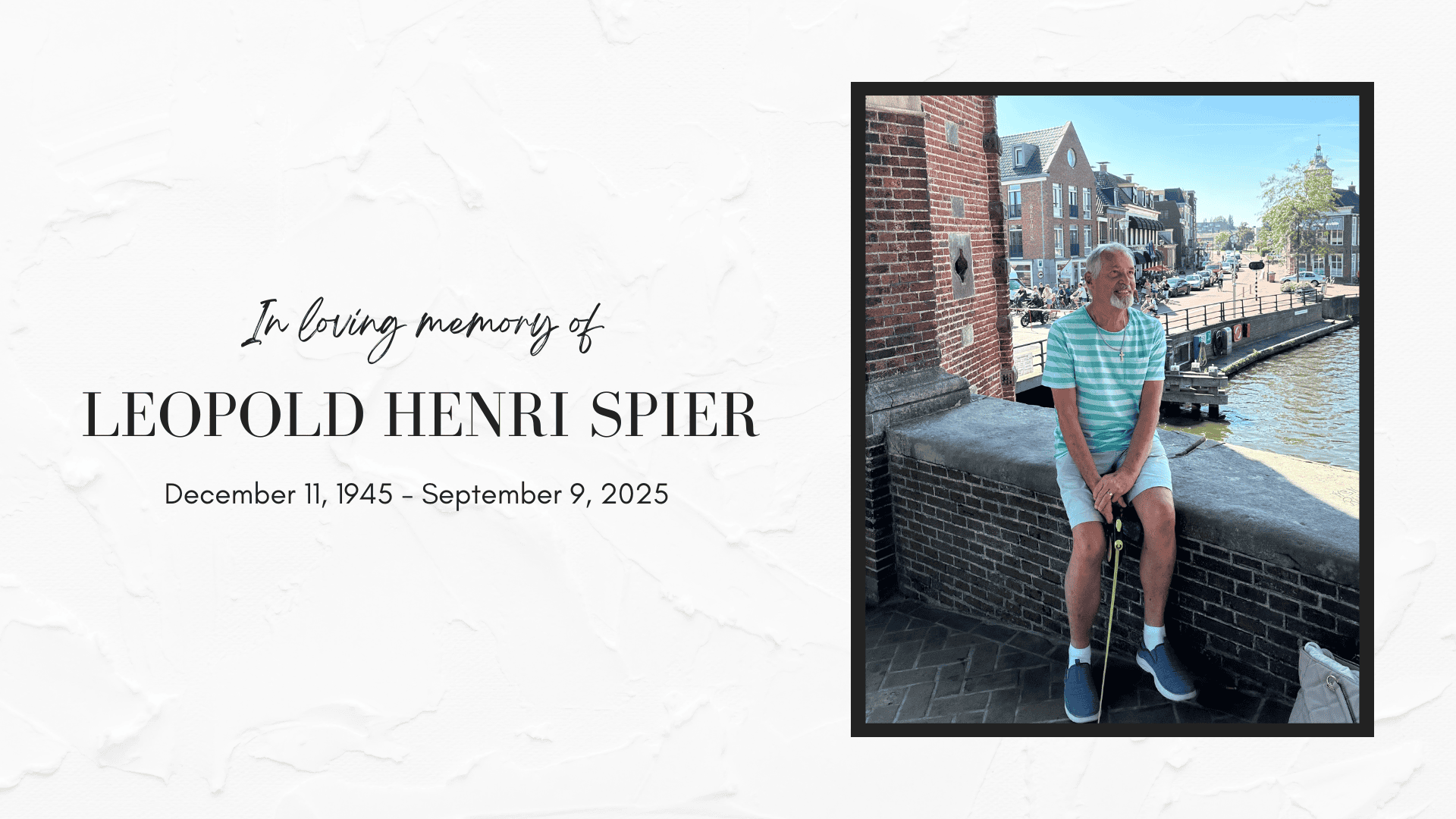 Memorial for Leo Spier - New Life Church