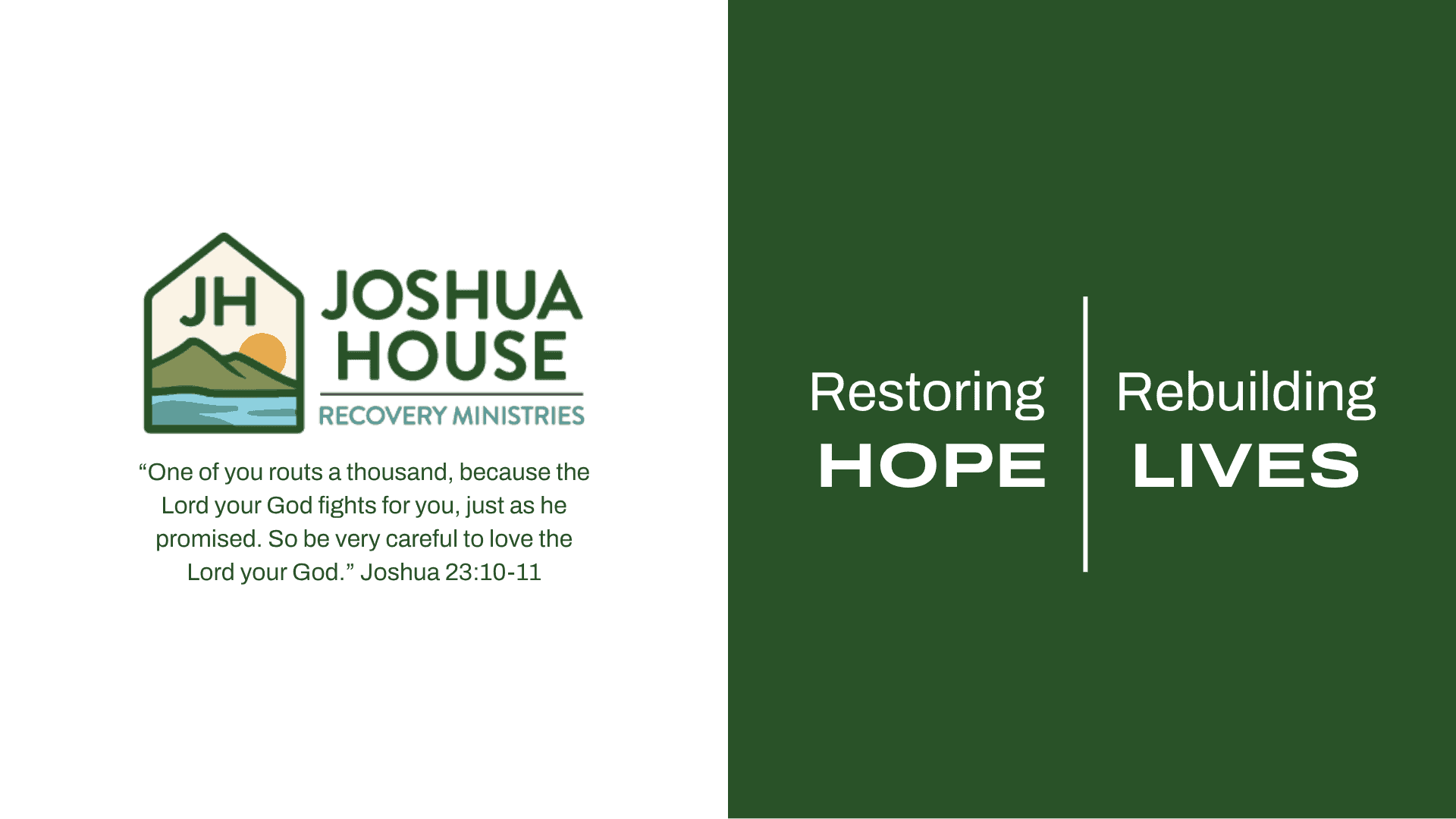 Restoring Hope | Rebuilding Lives - New Life Church